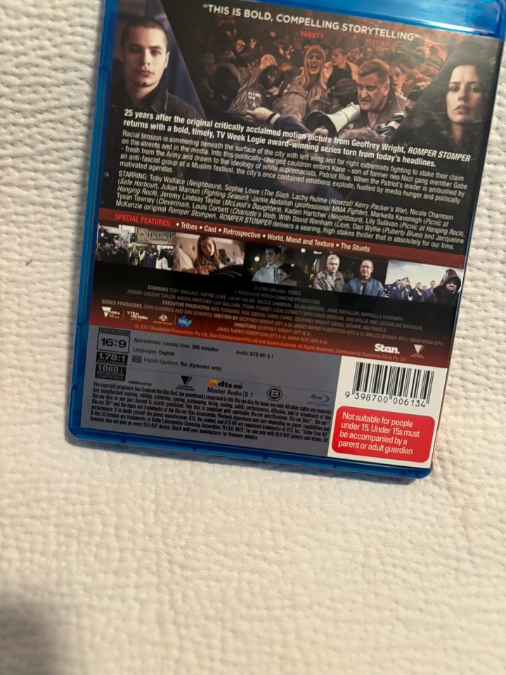 Romper Stomper DVD Mini Series TV Lachy Hulme David Wenham Rare Find ...