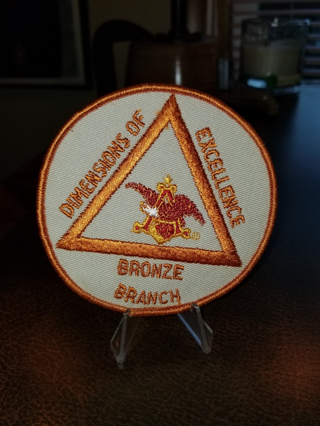 Vintage 1979 Anheuser-Busch Gold Eagle Branch Excellence Iron On Patch ...