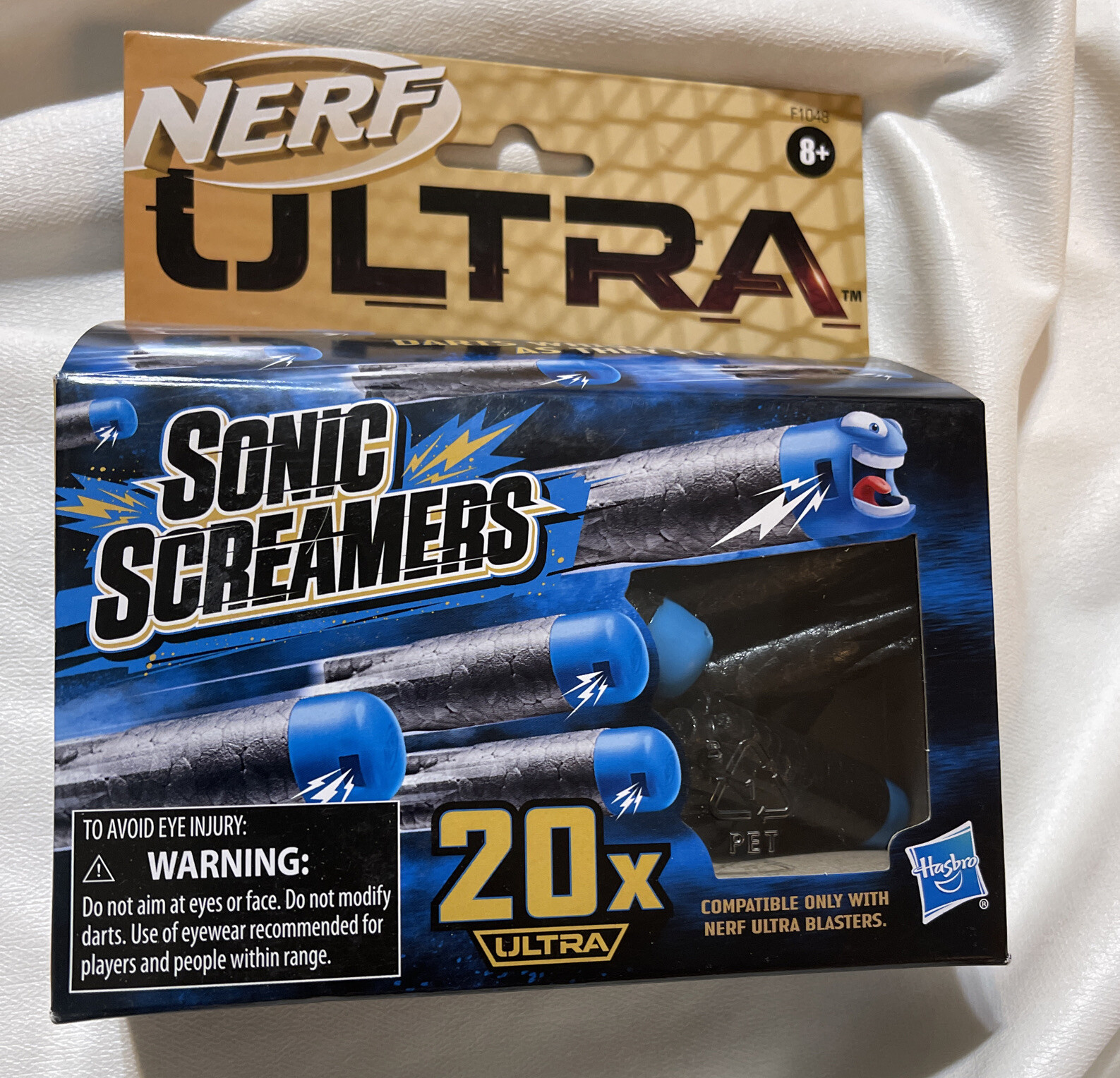 NERF Sonic Screamers Nerf Gun Bullets - Box Of 20 (Blue Heads ...