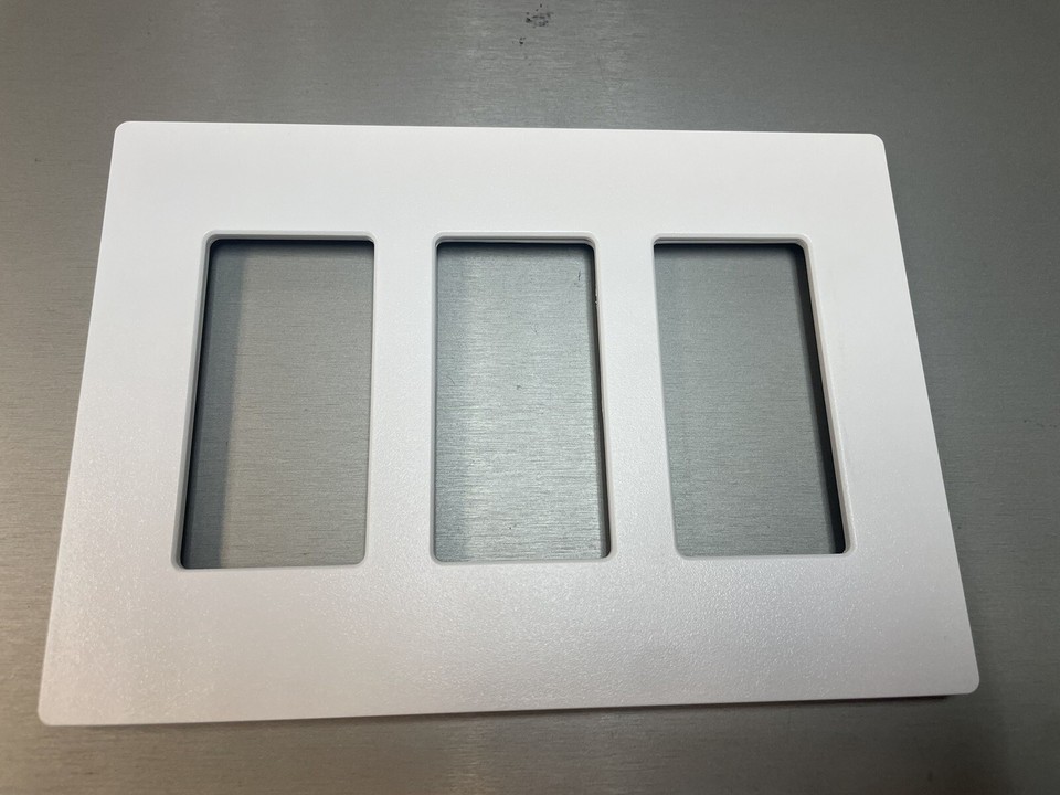 Crestron Textured White FP-G3-W-T Three Gang Device Decora Wall ...