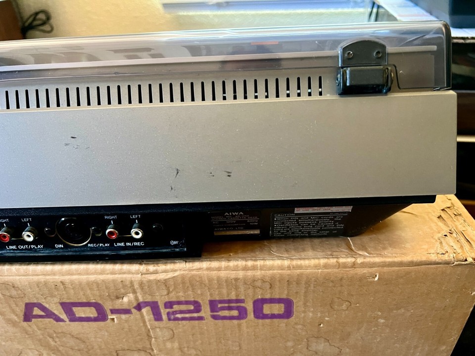 AIWA AD-1250 Solid State Cassette Deck w/ cover, Manual, Original Box; Serviced! | eBay