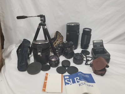Ks Super II SR 2000 Camera w/Sears 28mm, 50mm, 80-200mm Manual, Tripod ...