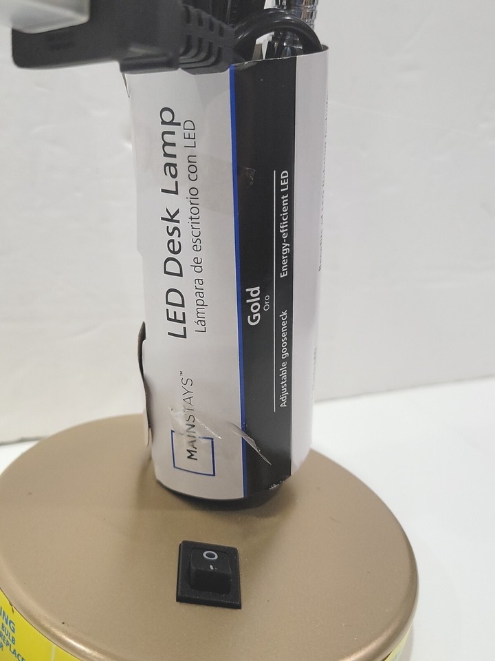 Intertek Gold LED Desk Flexible Lamp Gooseneck Longlasting Desk Light ...