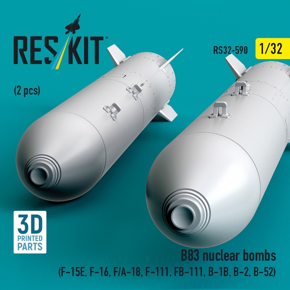 Reskit RS32-0590 1:32 B83 nuclear bombs 2 pcs Resin kit | eBay