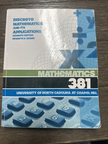 Discrete Mathematics and its Applications 7th Edition Mathematics 381 ...