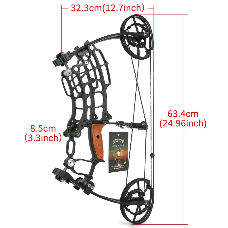 30-60lbs Compound Bow Kit Steel Ball Arrows Dual-use Archery Hunting ...
