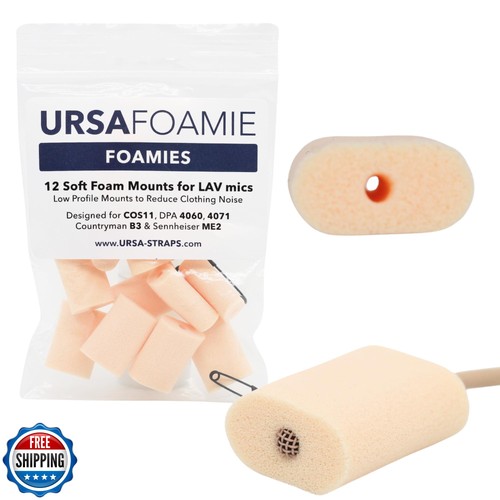 URSA Foamies: Soft Foam Mounts for Wireless Lav Mics. Can be stuck ...