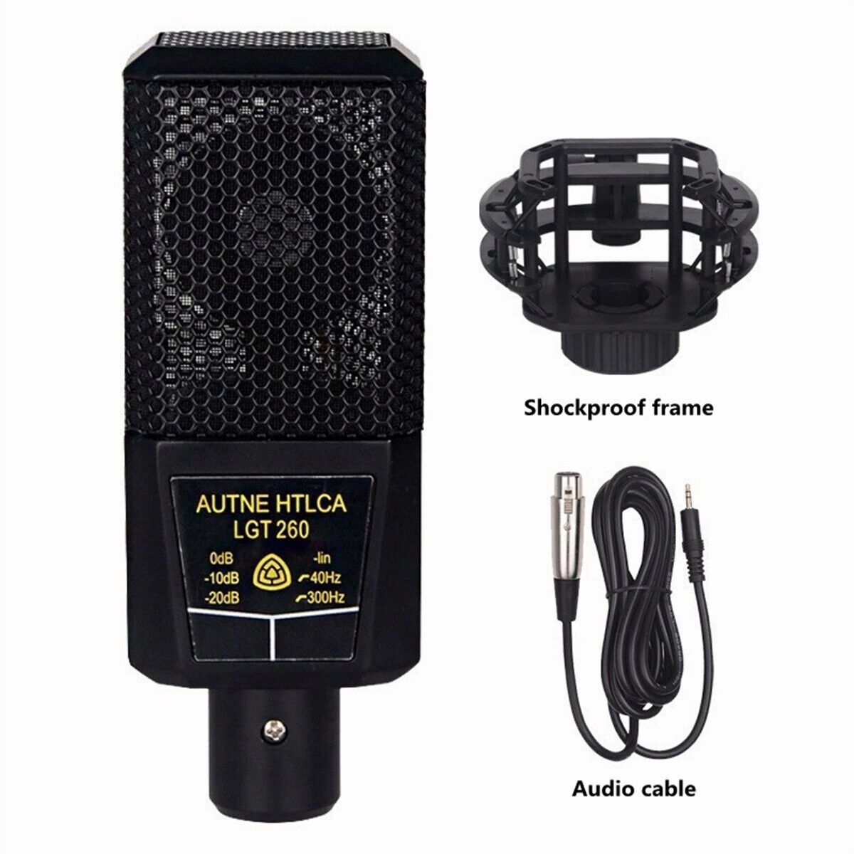 Large Diaphragm Condenser Microphone Sound Podcast Studio Recording PC ...