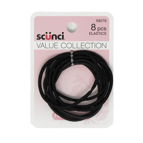 Scunci Valeur Collection Élastiques, Noir, 8-Piece | eBay