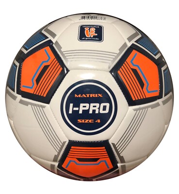 Ipro Matrix Training Soccer Ball Ideal For Kids 8-12 White/Blue/Black ...