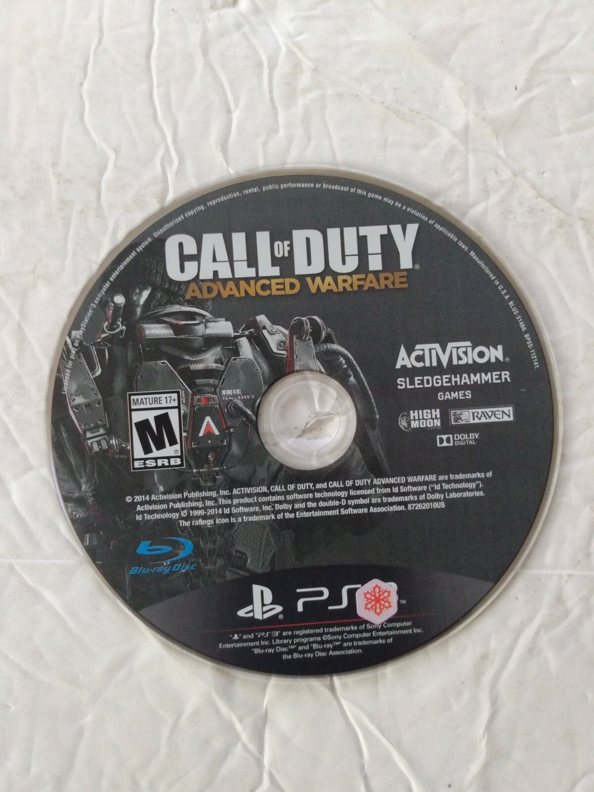 Call of Duty: Advanced Warfare (Disc Only) (Sony PS3, 2014) 47875873599 ...
