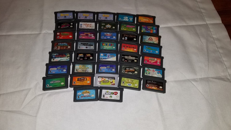 Lot of 37 GBA Gameboy Advance Games Mixed Lot All Authentic | eBay