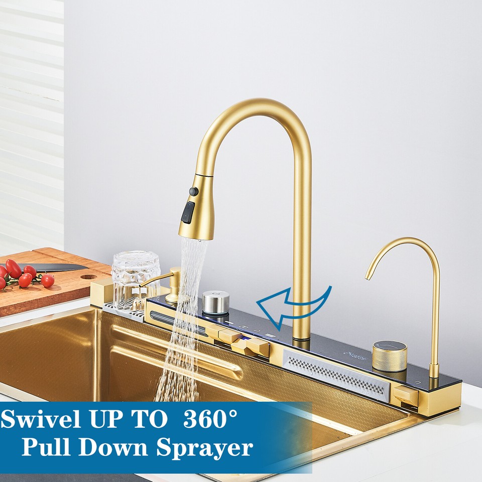 Single Bowl Stainless Steel Rectangular Kitchen Sink Undermount Pull ...