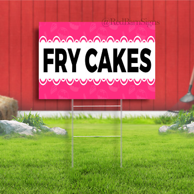 Fry Cakes Indoor Outdoor Yard Sign | eBay