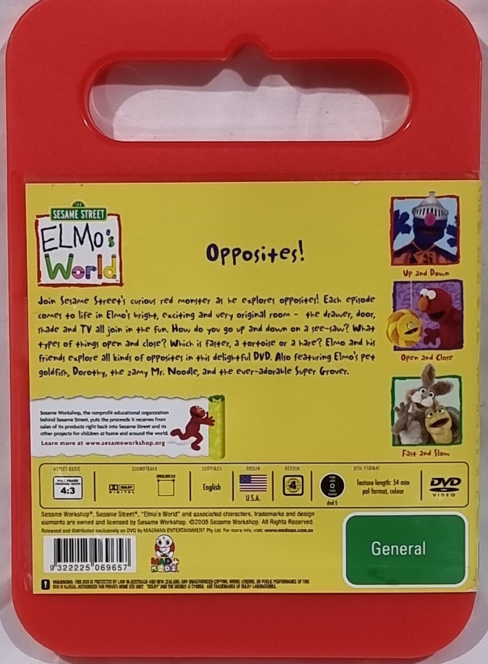 Sesame Street - Elmo's World - Opposites DVD (Region 4, 2005) Free Post ...