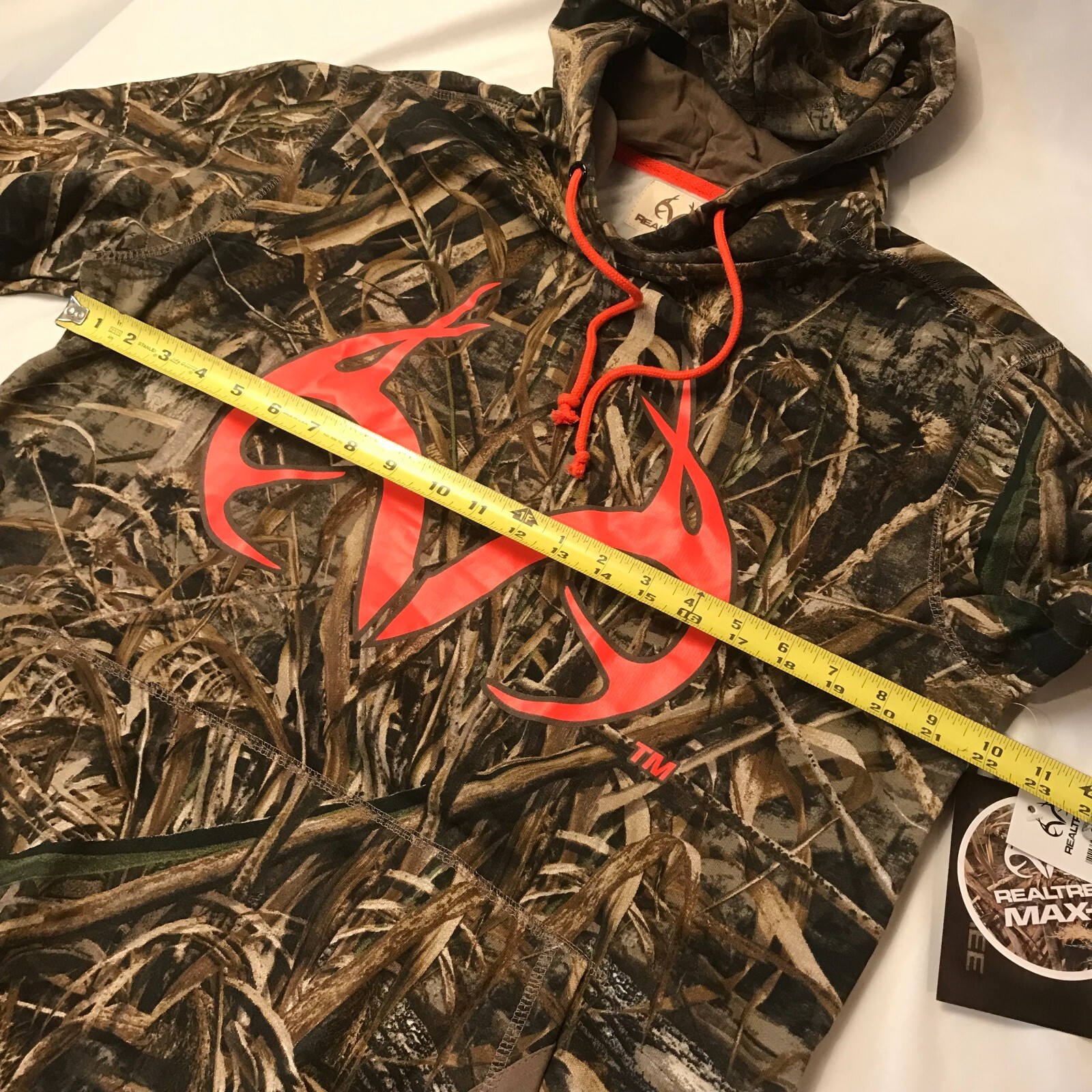 Realtree Outfitters Max-5 Camo Men's Hoodie Camouflage Antler Logo Size ...