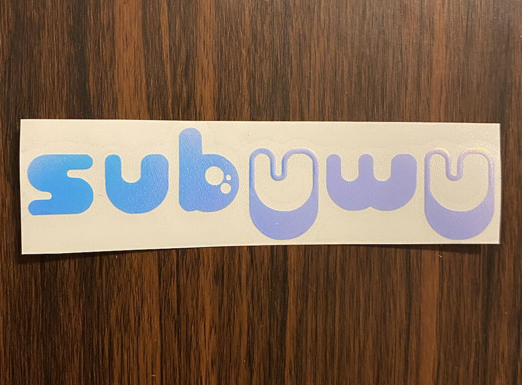 Holographic Subuwu Vinyl Decal Sticker | eBay
