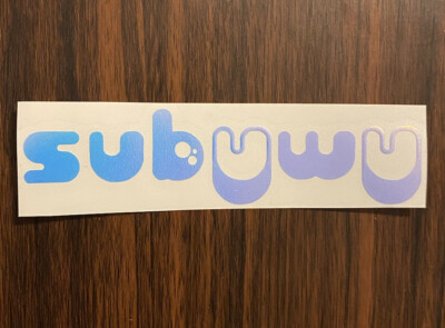Holographic Subuwu Vinyl Decal Sticker | eBay