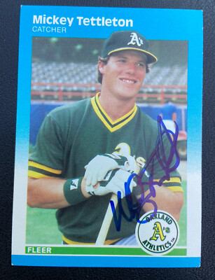 1987 Fleer #407 Mickey Tettleton Signed Autographed Card | eBay
