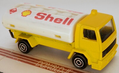 Majorette No.241-245 Ford Tanker Truck COE SHELL Gasoline Yellow 1:100 ...