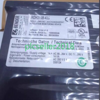 1pc New BENDER Insulation monitoring equipment IRDH375B-435 | eBay