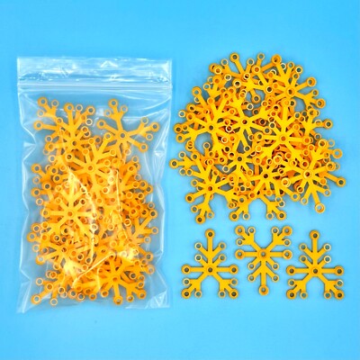 LEGO 20 Bright Light Orange Plant Leaves 6 x 5 Fall Leaf Tree Forest ...