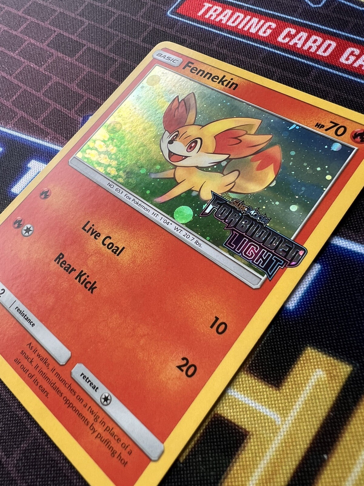 Fennekin Stamped Holo Promo Card - Forbidden Light 15/131 - Toys R Us | eBay