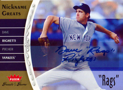 Dave Righetti Autographed 2006 Fleer Card | eBay