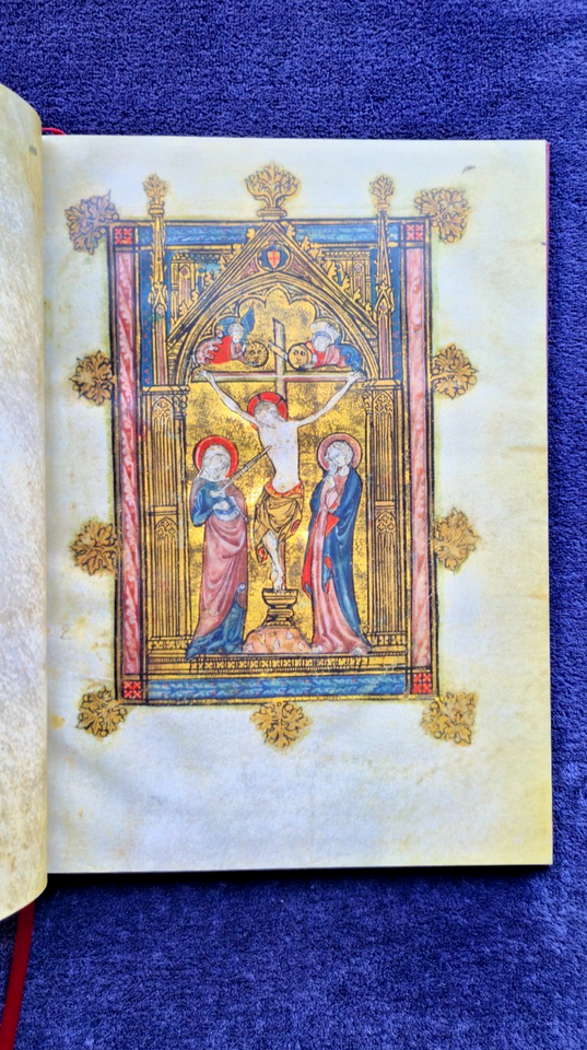Book Of Hours 1300-1325 AD Facsimile Deluxe Leather-Bound Medieval ...