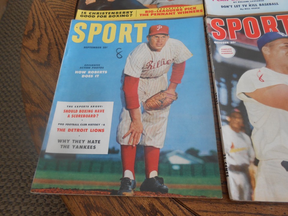 8 1953 SPORT Magazines NEWSSTAND Copies NICE Warren Spahn | eBay