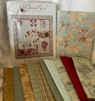 A Graceful Stitch by Denise Sheehan - A GRACEFUL WINTER quilt pattern + fabric | eBay