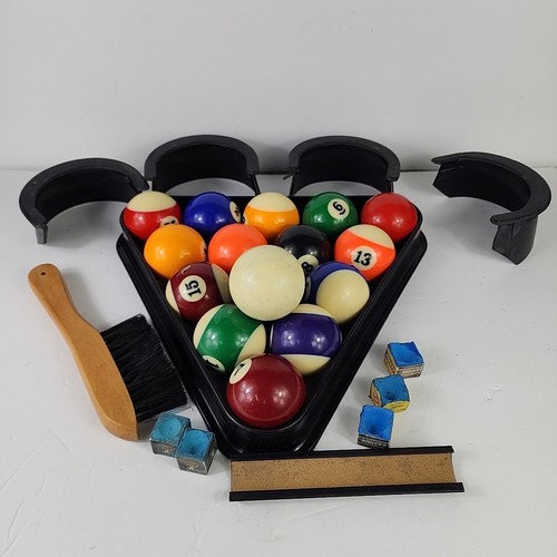 Vintage Billiard Pool Balls Set Lot of 16 with Cue Ball 8 Ball Solid ...