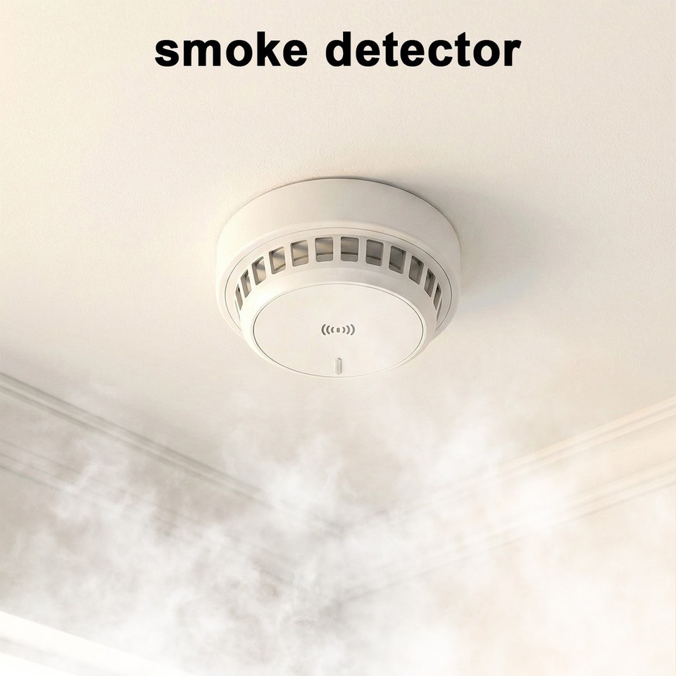 Smoke Alarm Smoke Detector Fire Alarms Sensor Home White | eBay UK