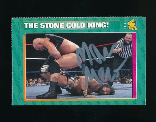 1997 WWF Magazine #67 Marc Mero signed auto autograph silver sig Stone ...