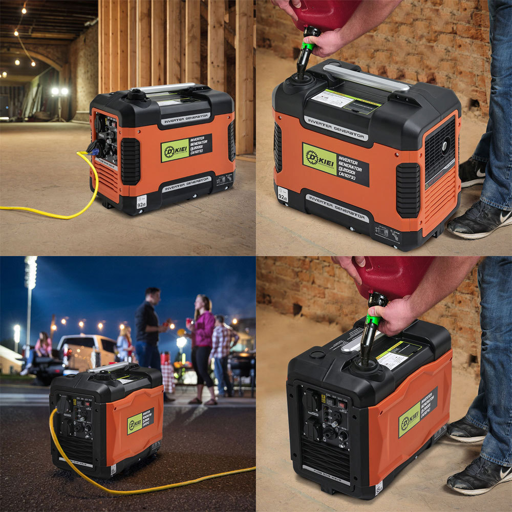 Inverter Generator Petrol Quiet Portable 4 Stroke Outdoor Camping Power ...