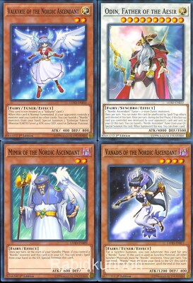 Yugioh Nordic Ascendant Set - Odin, Father of the Aesir Vanadis ...