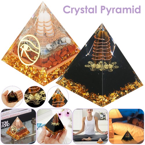 Crystal Pyramid Reiki Energy Pyramid Decor Handmade Meditation Pyramid ...