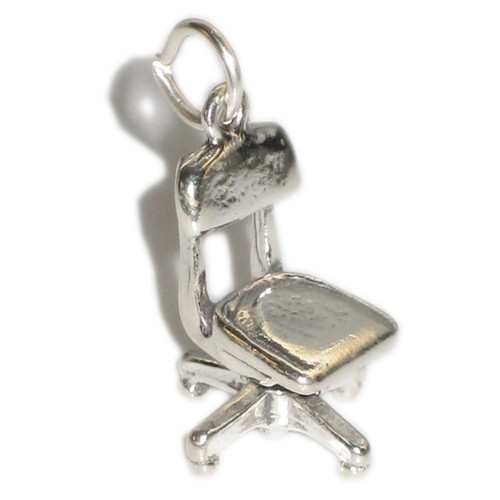 Office swivel chair sterling silver charm .925 x 1 Offices Equipment ...