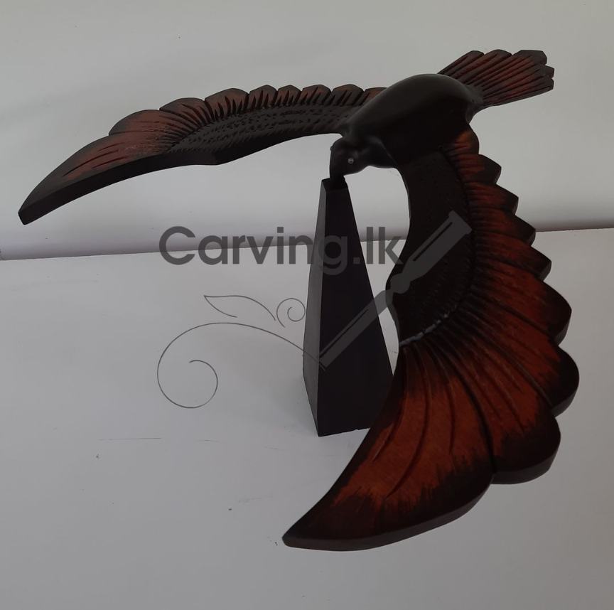 Wooden Carved Balance Bird Hand Craft balancing eagle Handmade Natural ...