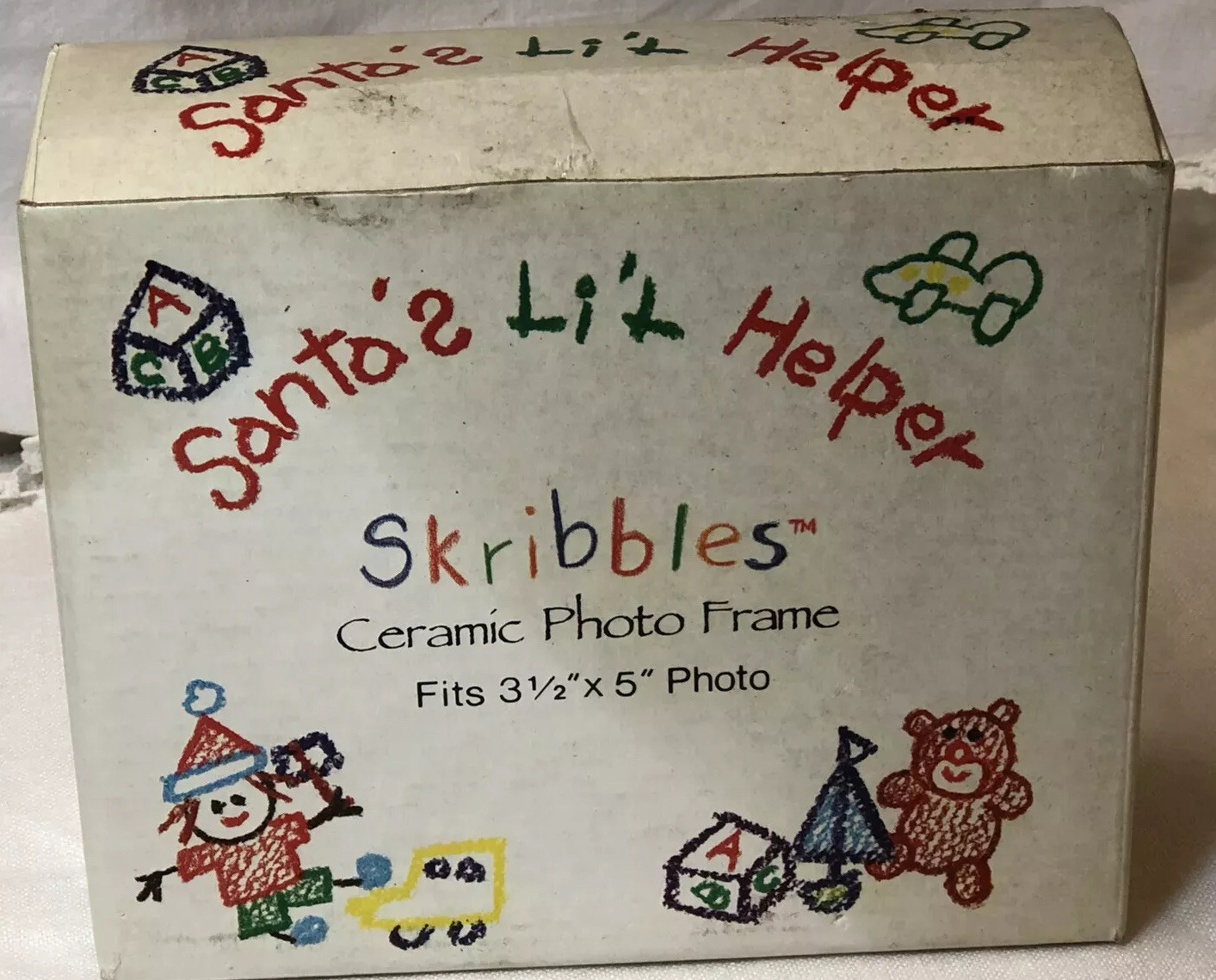 Vtg+Ross+Berrie+Skribbles+Ceramic+Photo+Frame+Santo%E2%80%99s+Li%E2%80 ...