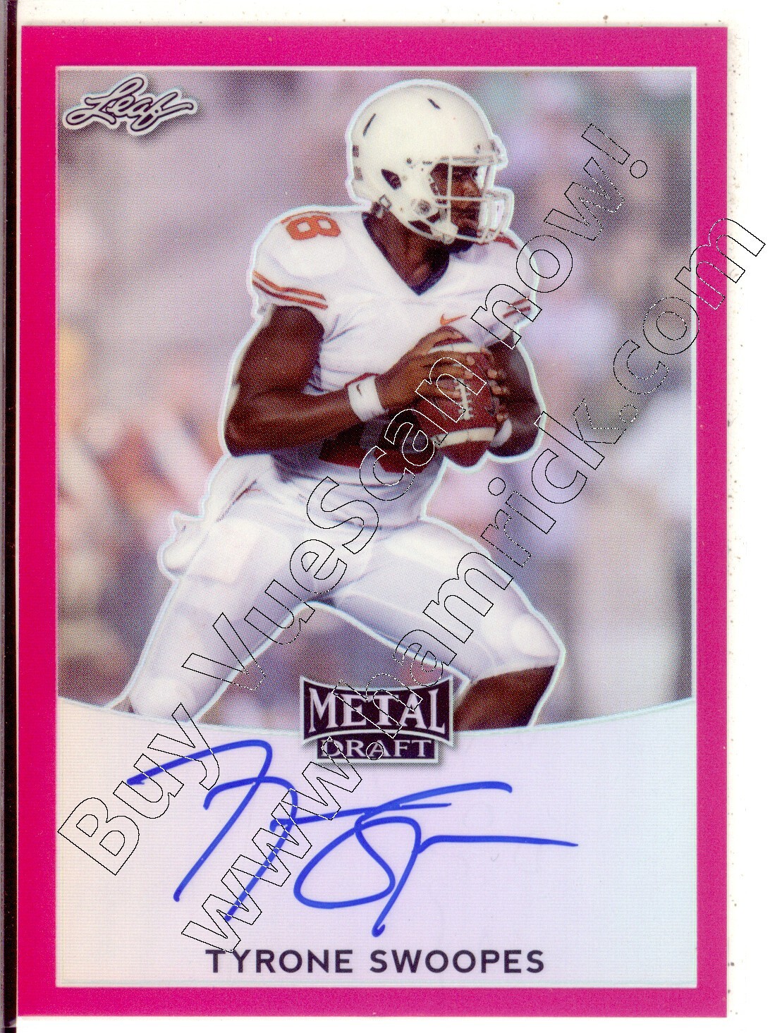 tyrone swoopes rc rookie draft auto autograph texas longhorns college ...