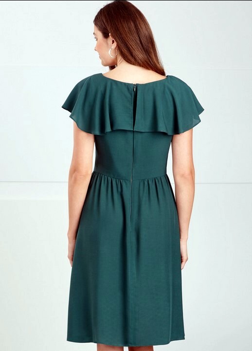 Simplicity 9703 Dress Flounce VNeckline Pattern Misses Size D5 4-12 or ...