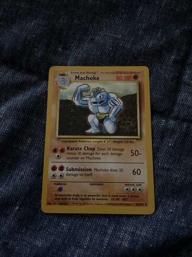 Pokémon TCG Machoke Base Set 34/102 Regular Unlimited Uncommon | eBay