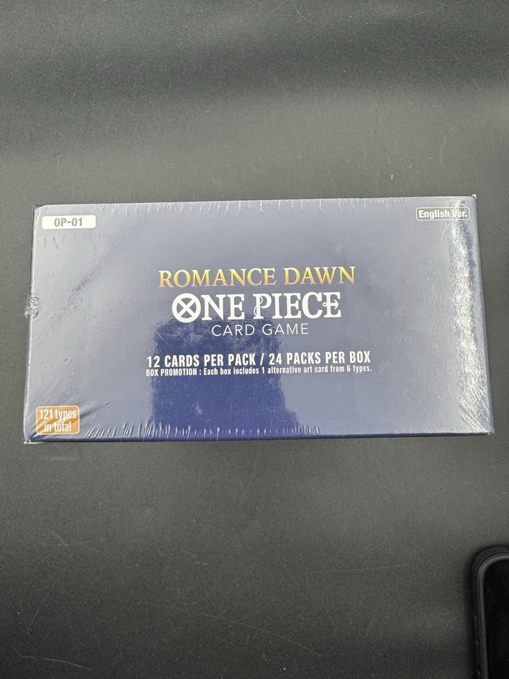One Piece OP-01 Romance Dawn Booster Box BLUE BOTTOM English Wave One ...