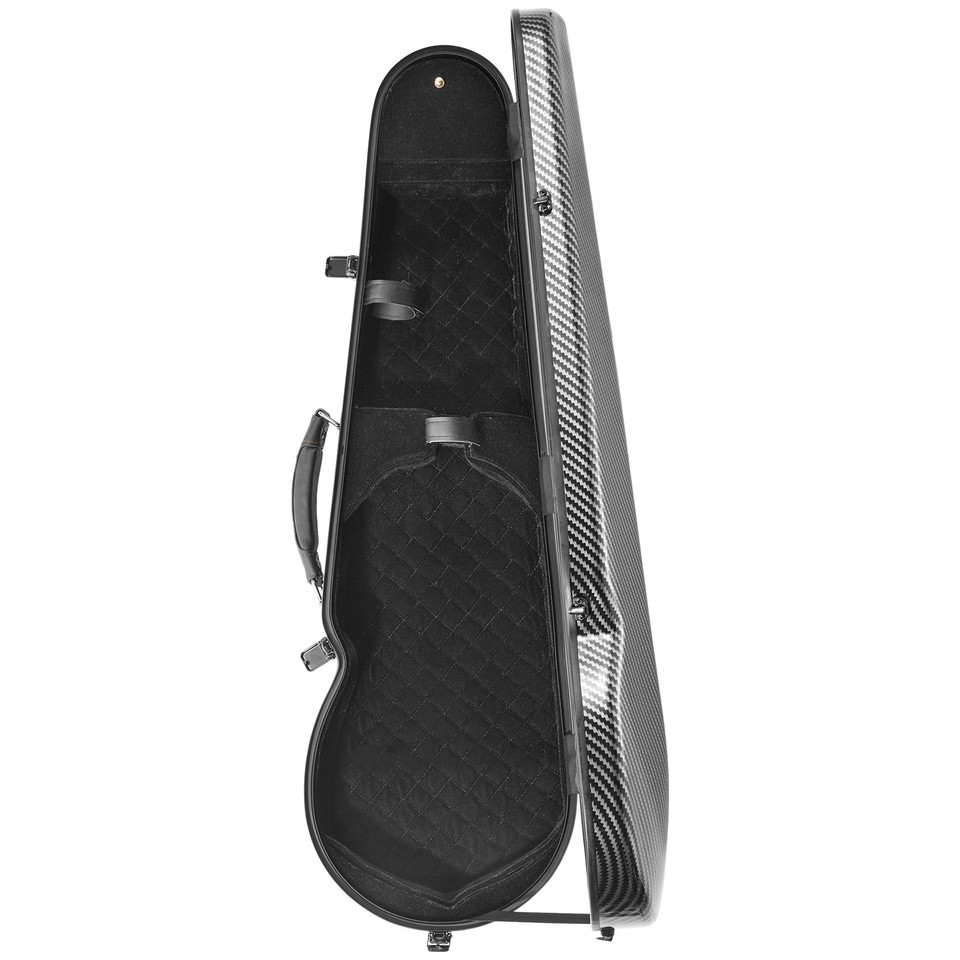 Carbon Fiber 4/4 Full Size Violin Case Portable Violin Box Carrying Bag ...