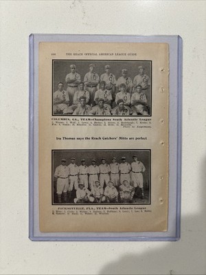 1911 Columbus GA & Jacksonville FL Baseball Team Pictures Rare Antique ...