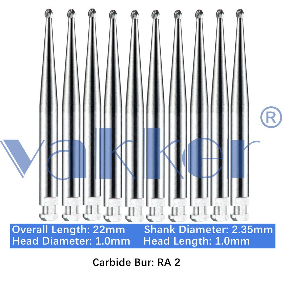 10/Pack Dental Surgical Carbide Burs Latch Type RA SURG Burs Low Speed ...