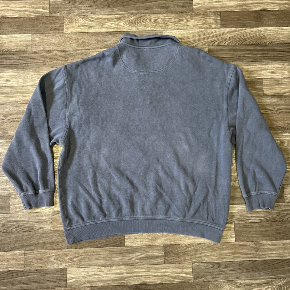 Pendleton 1/4 Zip Pullover Sweater Men’s XL Solid Blue Front Pocket Classic | eBay