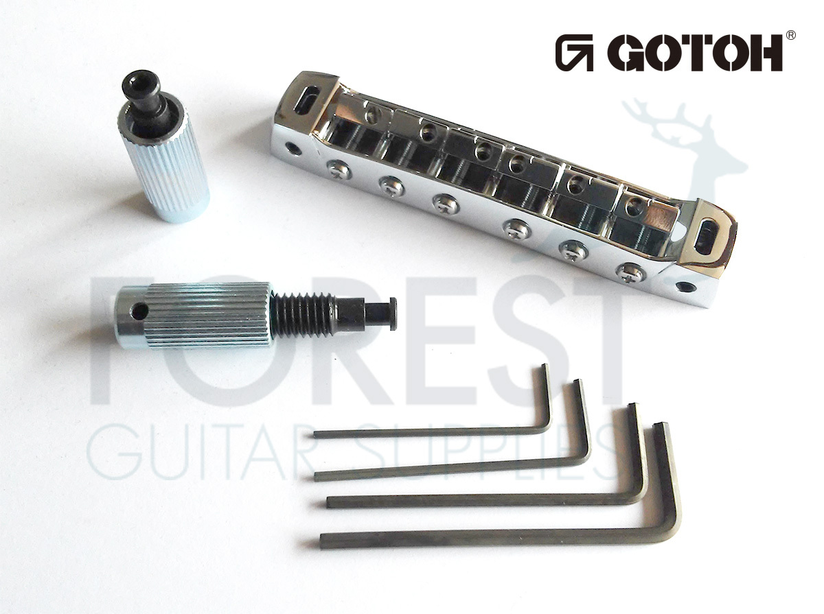 GOTOH TOM style guitar bridge 510FB, brass saddle, chrome | eBay