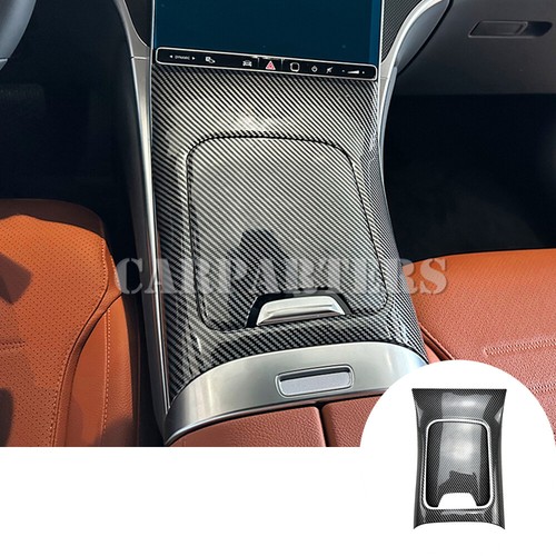 2X For Benz GLC X254 Carbon Style Center Console Cup Holder Cover Trim ...